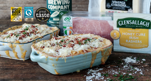 Bacon Crusted Beer Mac and Cheese Pots