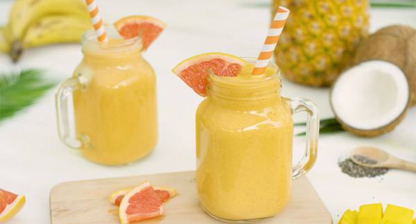 Smoothie de pomelo y mango