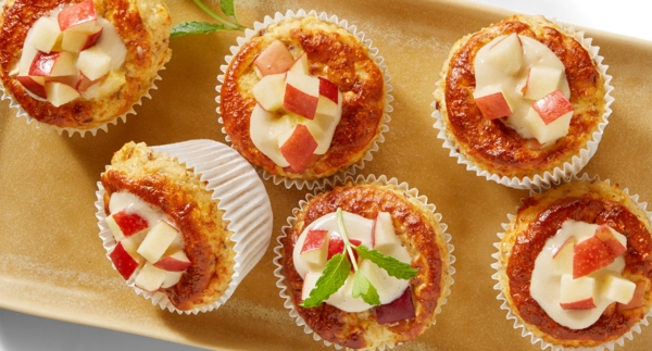 Proteïne cupcakes met proteïne glazuur