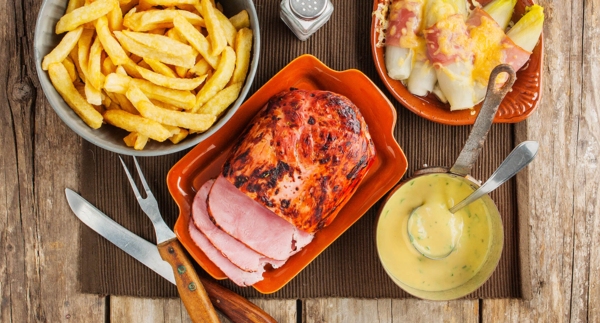 Ardeens gebraad met mosterdsaus