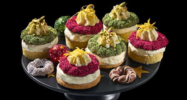 Koekjes met musketkransjes en vanille-citroenroom