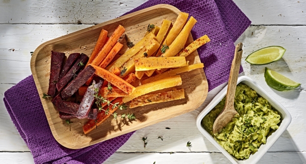 Receita Vegan - Snacks de Legumes no Forno com Guacamole