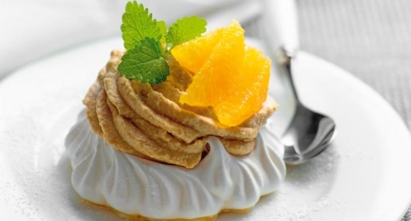 Bezele cu frisca, cafea si portocale