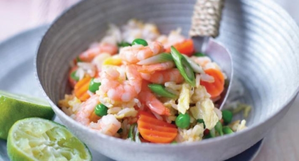 Orez cu creveti la Wok