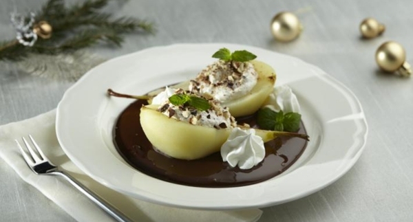 Pere cu branza ricotta