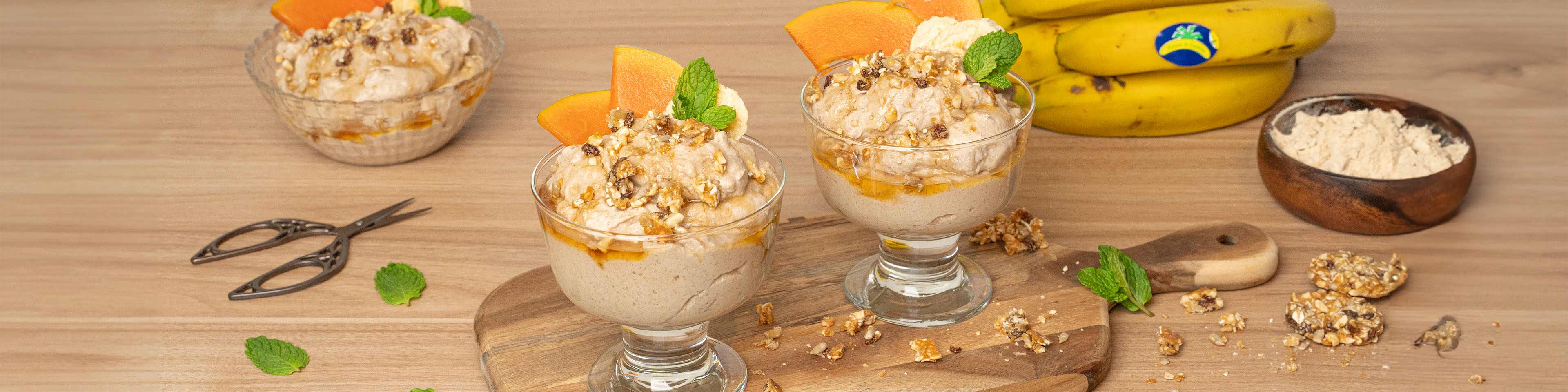 Mousse de plátano y gofio - Recetas - Tracce