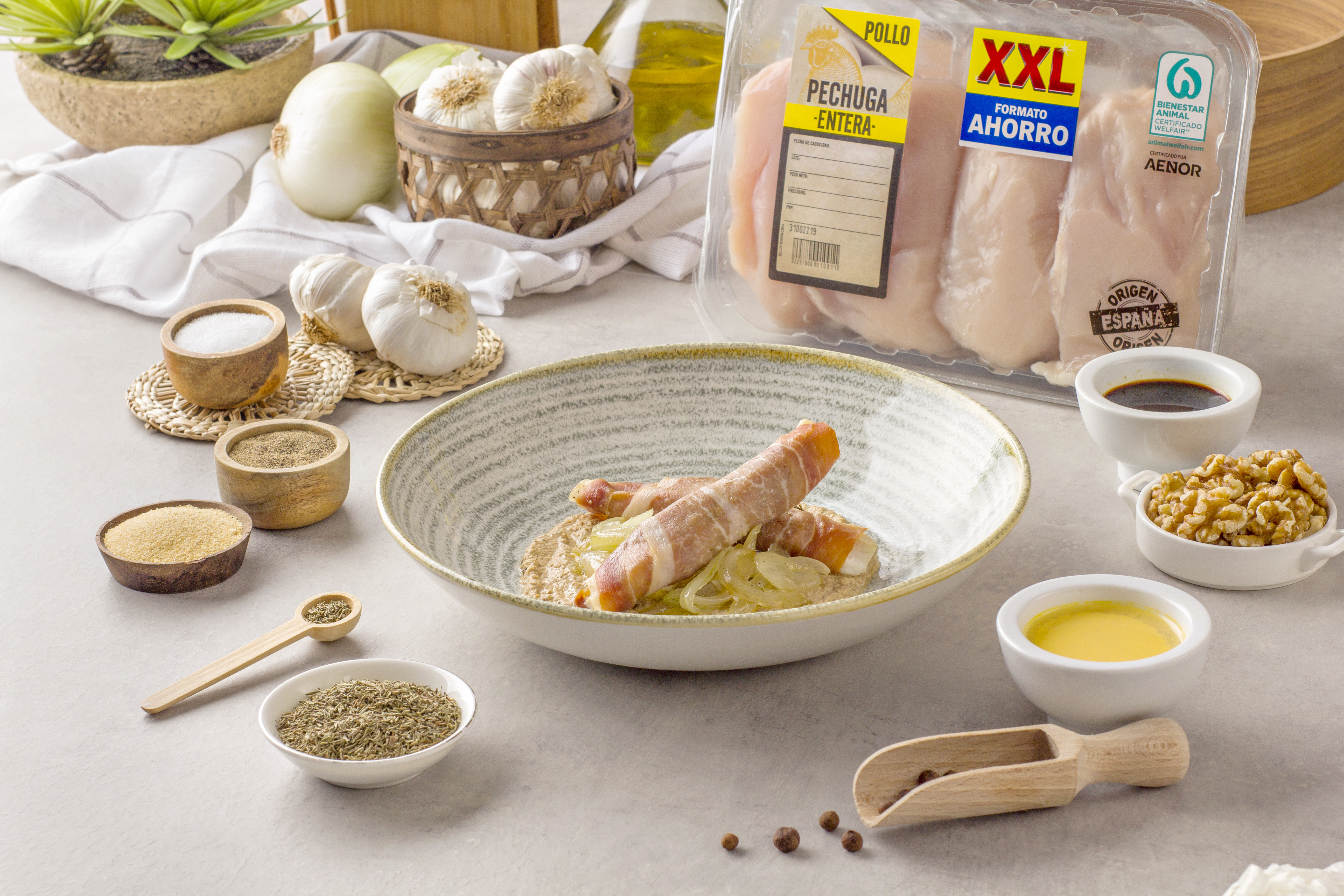 Pechugas de pollo con salsa de nueces - Recetas - Tracce