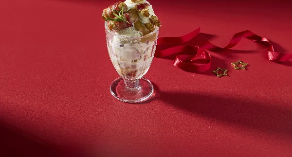 Christmas leftovers sundae