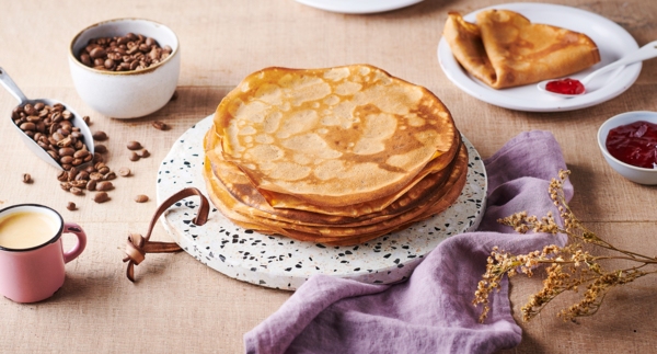 Crêpes au café