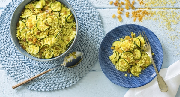 Receita Vegan - Bulgur com Curgete e Curcuma